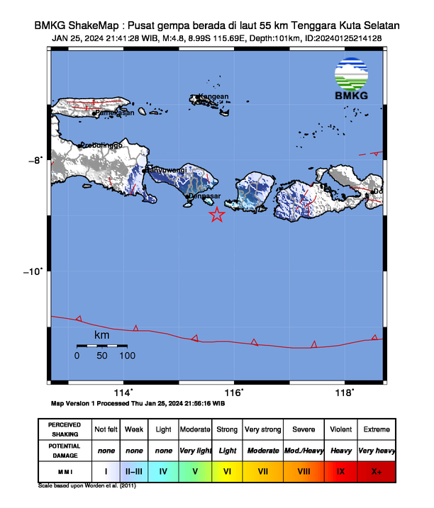 Frekuensi Kejadian Curah Hujan Diatas 50 mm per Hari Dasarian III Maret 2017 di Provinsi Jawa Timur
